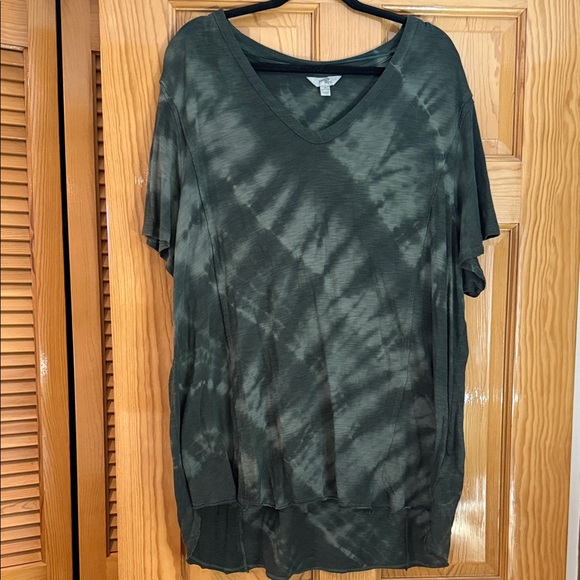 Terra & Sky | Tops | Terra Sky Green Tiedye Tunic Top | Poshmark